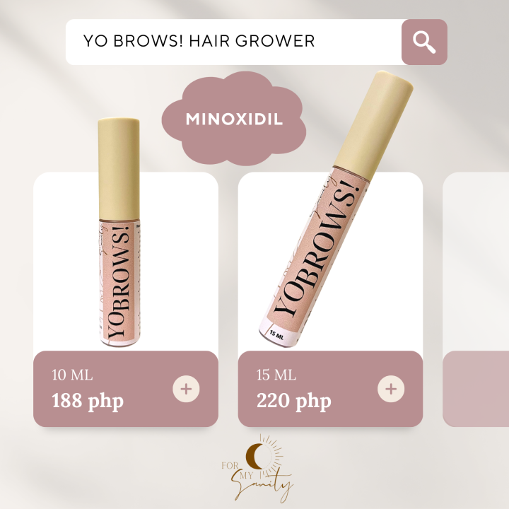 Yo Brows! Hair Grower - Minoxidil Serum | OFFICIAL SHOP Hair Care ...