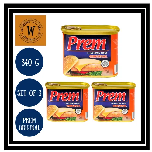 PREM Luncheon Meat Original - 340G (SET OF 3) | Lazada PH