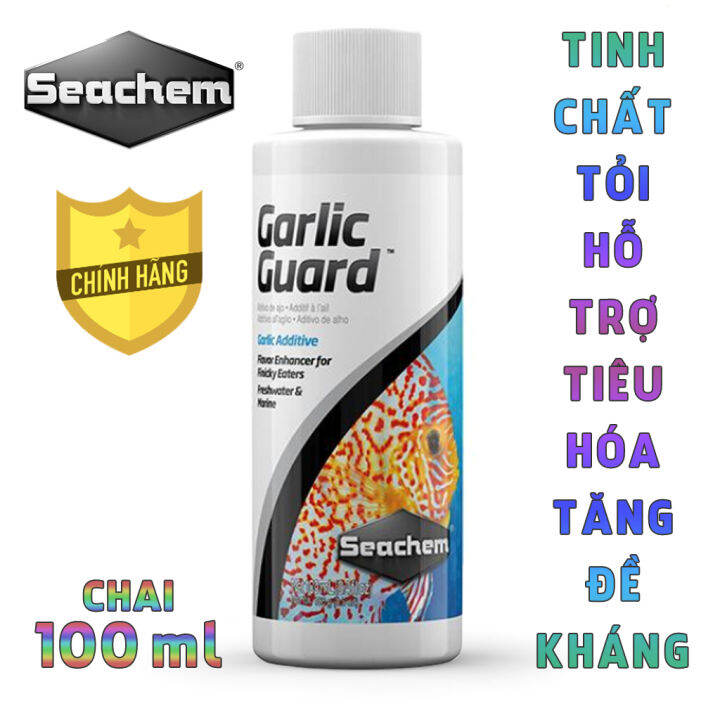 Dung dịch Seachem - Garlic Guard tinh chất tỏi kích thích tiêu hóa, tăng đề kháng cho cá cảnh ...