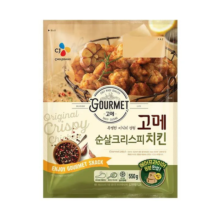 อาหารเกาหลี🔹 순살크리스피 ไก่ทอดเกาหลีรสดั้งเดิม CJ Boneless Crispy Chicken 550g🔹 | Lazada.co.th