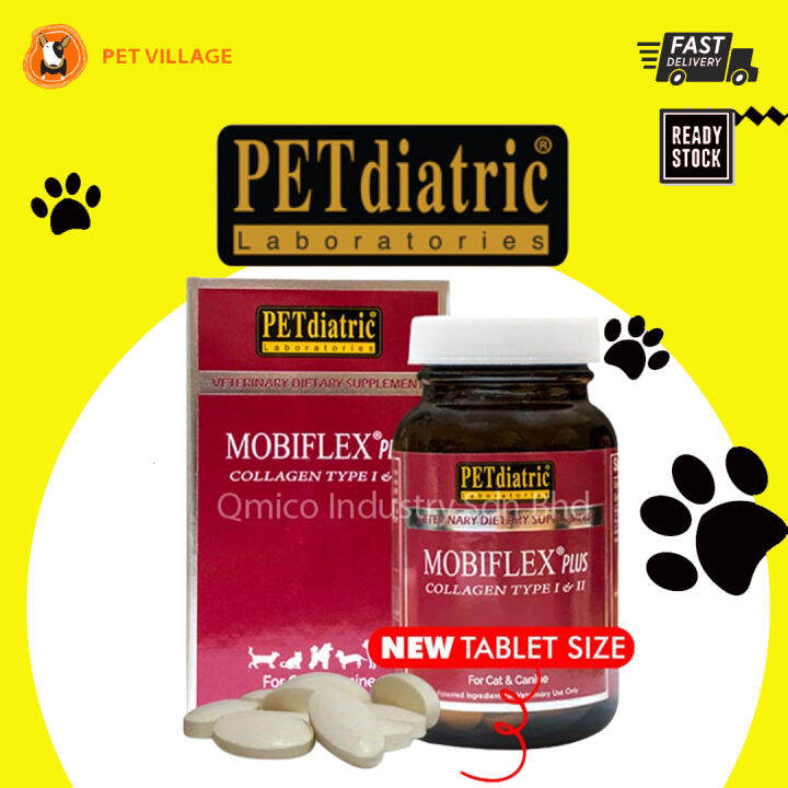 PETDIATRIC Mobiflex Plus Collagen Type I & II for Cats & Dogs 60 ...