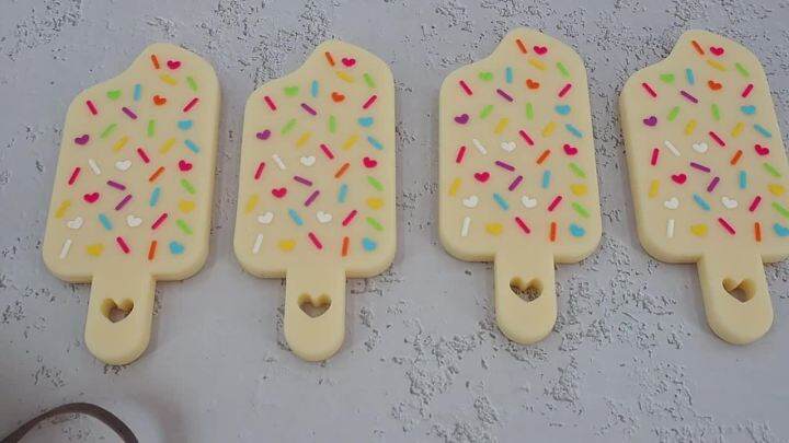 Chenkai 5ชิ้นหมีซิลิโคนไอศครีมยางกัดหนูของเล่นเคี้ยวสัตว์รูปร่างผลิตภัณฑ์พยาบาลของขวัญอุปกรณ์ ...