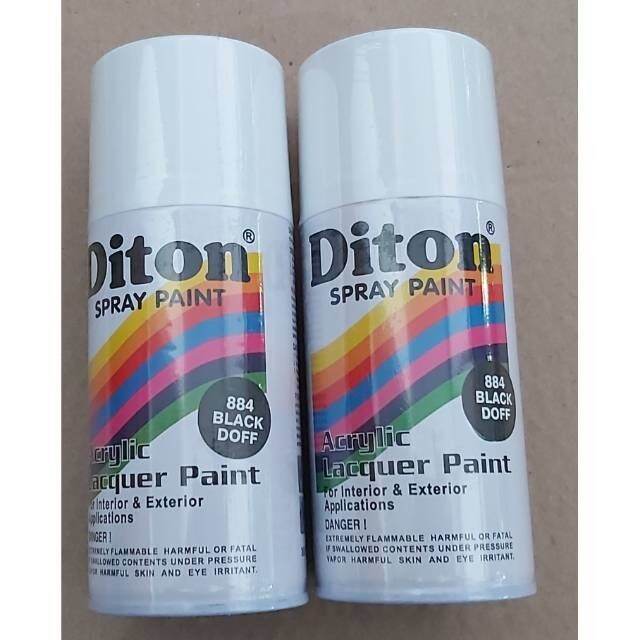 Diton Black Doff 884 Cat Semprot Hitam Dop 150cc Spray Diton Hitam Dof ...