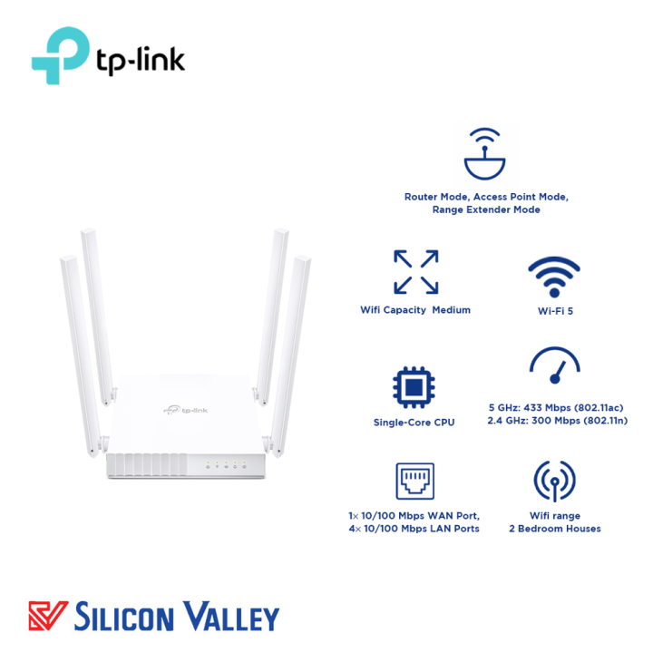 Tp-link Archer C24 Router AC750 Dual-Band Wi-Fi Router | Lazada PH