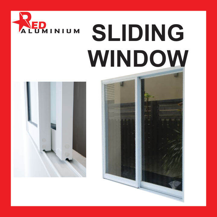 SW ALUMINIUM SLIDING WINDOW 4' X 4' | Lazada