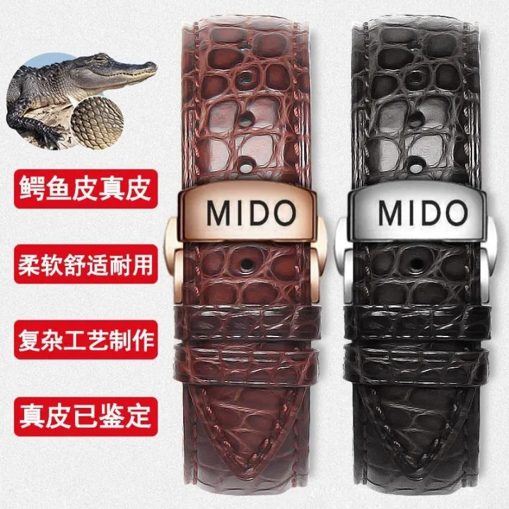Mido strap original genuine leather crocodile leather MIDO Belencelli ...