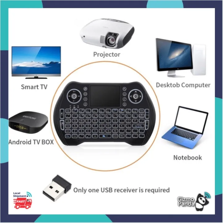 Universal Wireless mouse touchpad keyboard remote control for smart TV ...