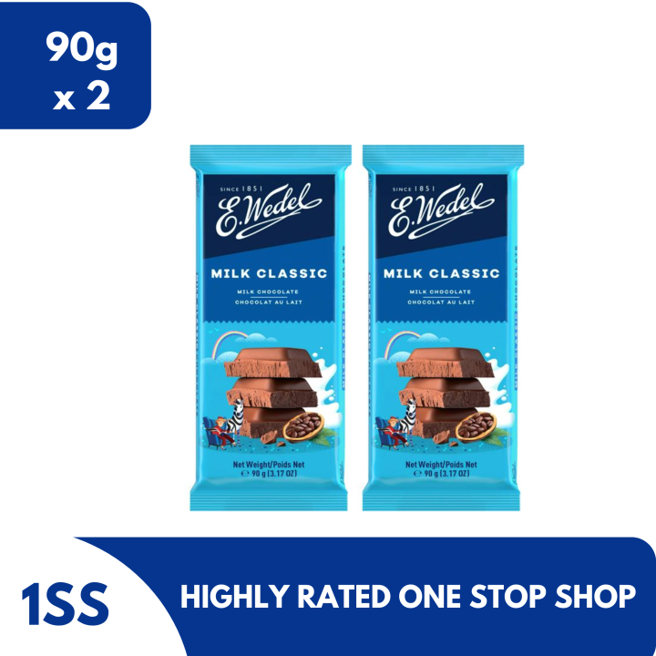 E.Wedel Classic Milk Chocolate, 90g set of 2 | Lazada PH