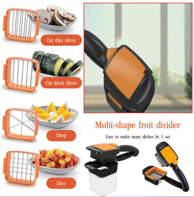 Must Have Multifunctional 5-in-1 vegetable and fruit cutter multi-shape ...