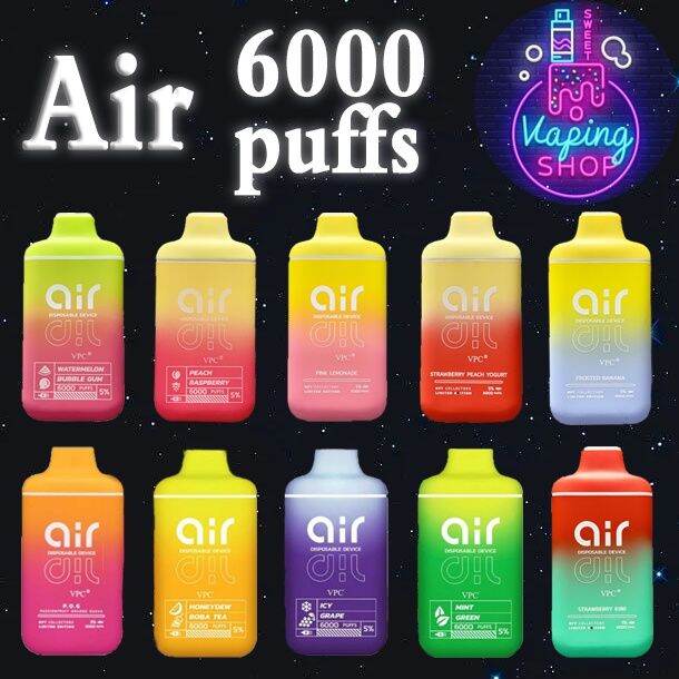 Air pod 6000 puff rechargeable ae bar toha limited edition vibez ENQS ...
