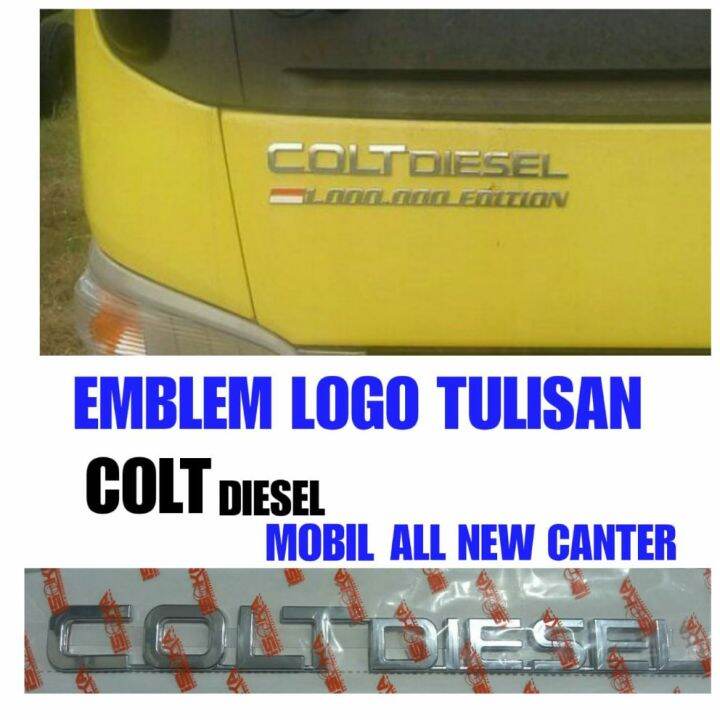 Emblem Logo Tulisan Colt Diesel All New Canter Chrome | Lazada Indonesia
