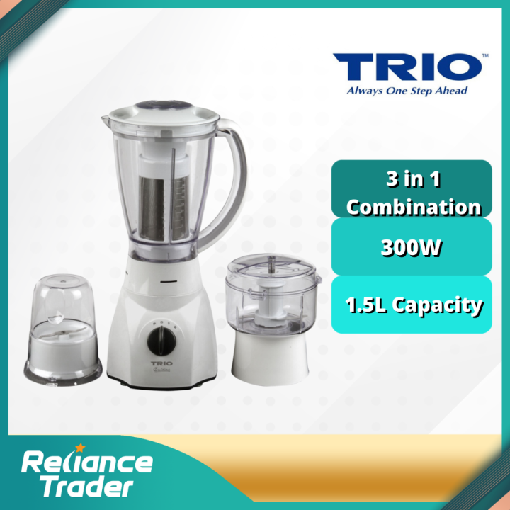 TRIO 3 IN 1 COMBINATION BLENDER (1.5L) TBS-303 | Lazada