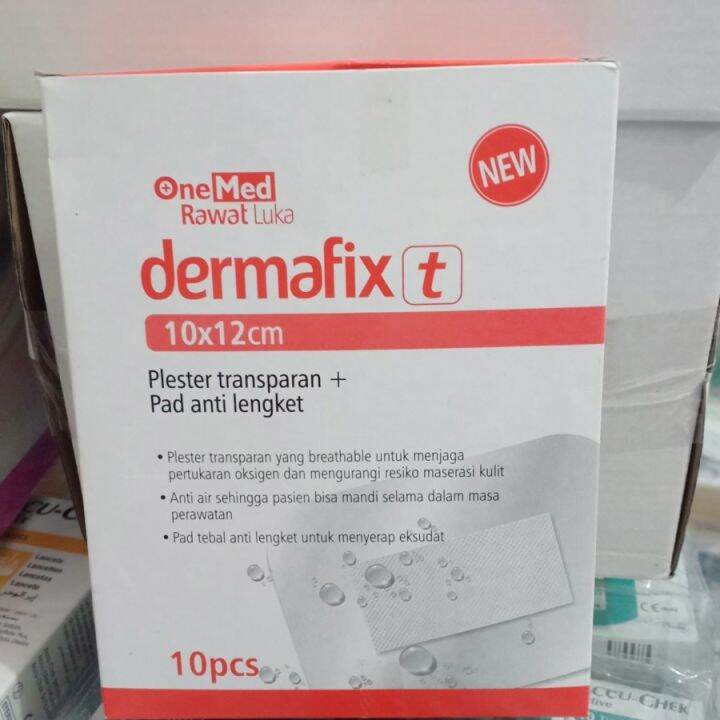 Plester Dermafix T 10x12cm / Plester Transparan / Plester Anti Air ...