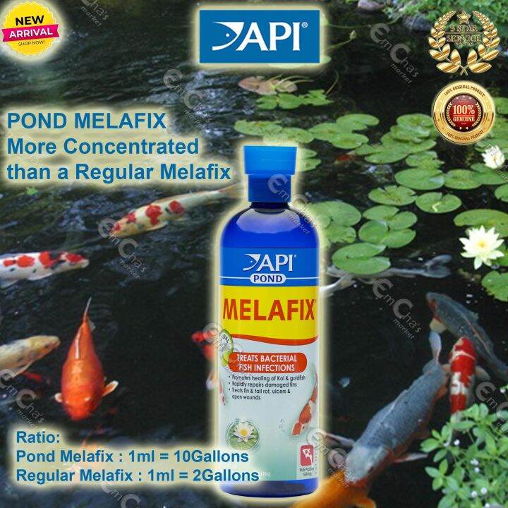 API POND MELAFIX CONCENTRATED Fish Cure Rapid Repair for Bacterial Fish ...