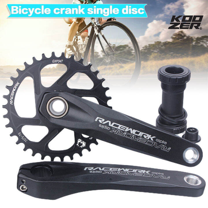 Koozer Bicycle Crankset with Central Axis Integrated Mountain Bike ...
