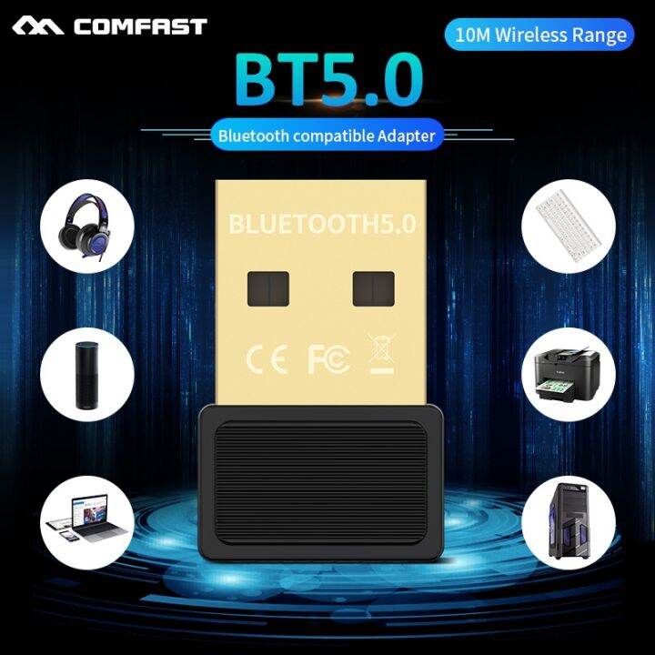 RTL8761B Chip USB Wireless Bluetooth Dongle BT 5.0 Adapter 10M Range ...