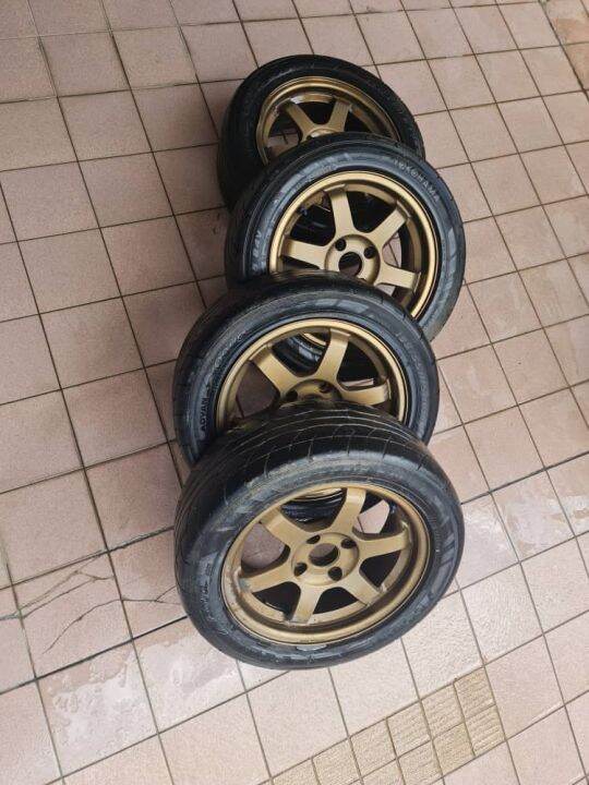 volk racing te37 sport rim 15" x 6.5" made in japan used | Lazada