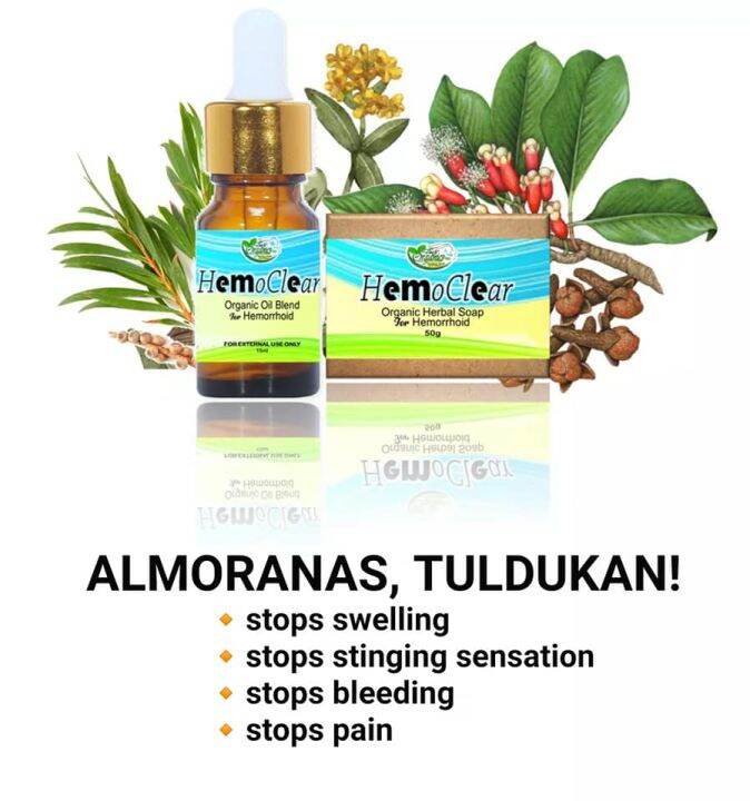 Herbal Treatment/Gamot sa Almoranas - Hemoclear Set ( Soap & Oil 15ml ...