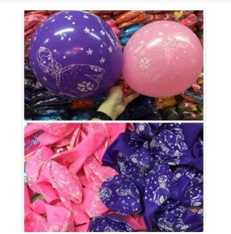 25pcs #12 Sofia the First Rubber Balloons | Lazada PH