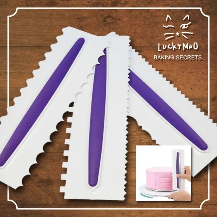 3PC. ICING COMB / SCRAPER FREE! EGG SEPERATOR | Lazada PH