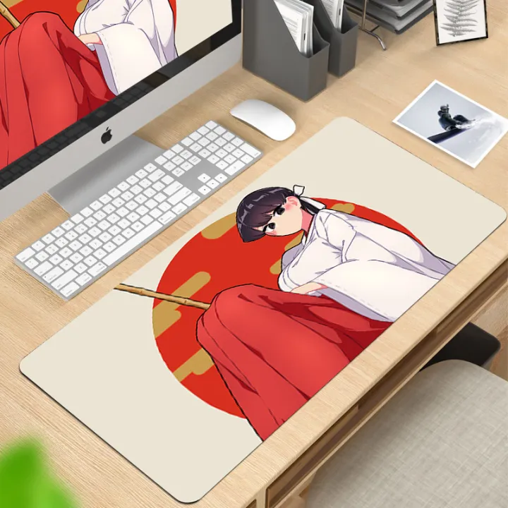 Manga Chibi Komi Shouko Komi-San Mouse Pad Super INS Tide Large Game for large Edge Locking ...