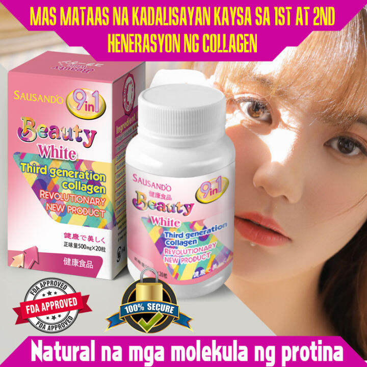 Buy 5 get 6/Japan SAUSANDO Collagen Tripeptide Capsules 20 pcs ...