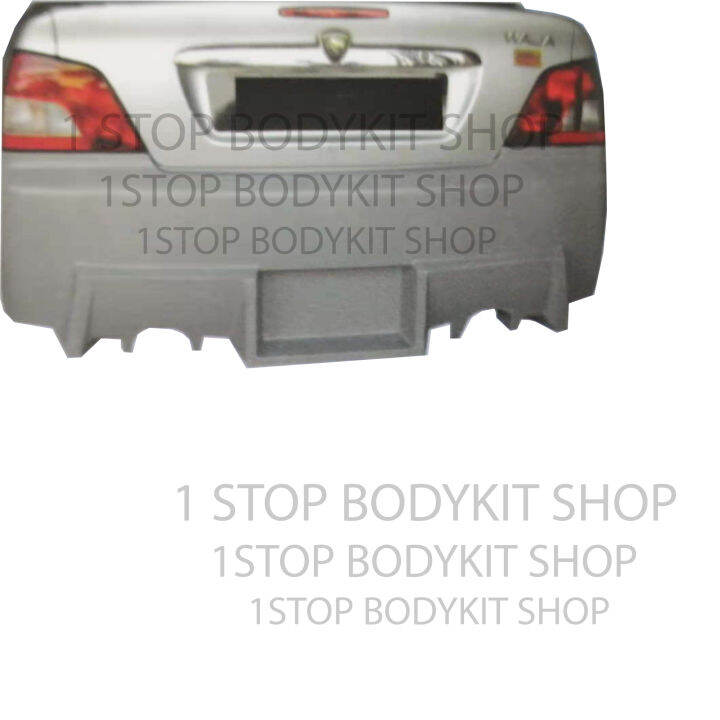 PROTON WAJA REAR BUMPER (EVO-10) FIBER(FIBERGLASS)SKIRT LIP BODYKIT ...