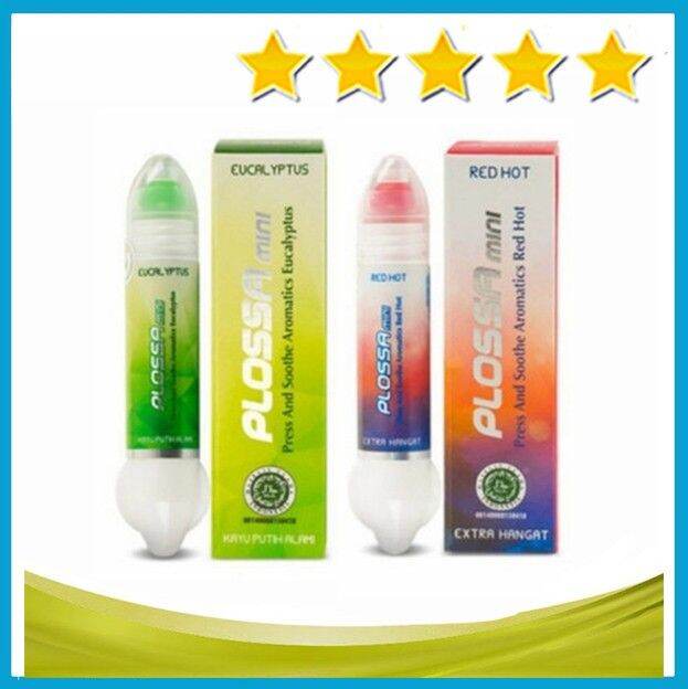 Plossa Minyak Angin Mini Aromaterapi 5 ml / Roll On | Merah dan Hijau ...