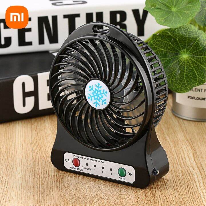 【cw】 Air Cooler Usb Chargeable Desktop Fans 3 Mode Speed Regulation