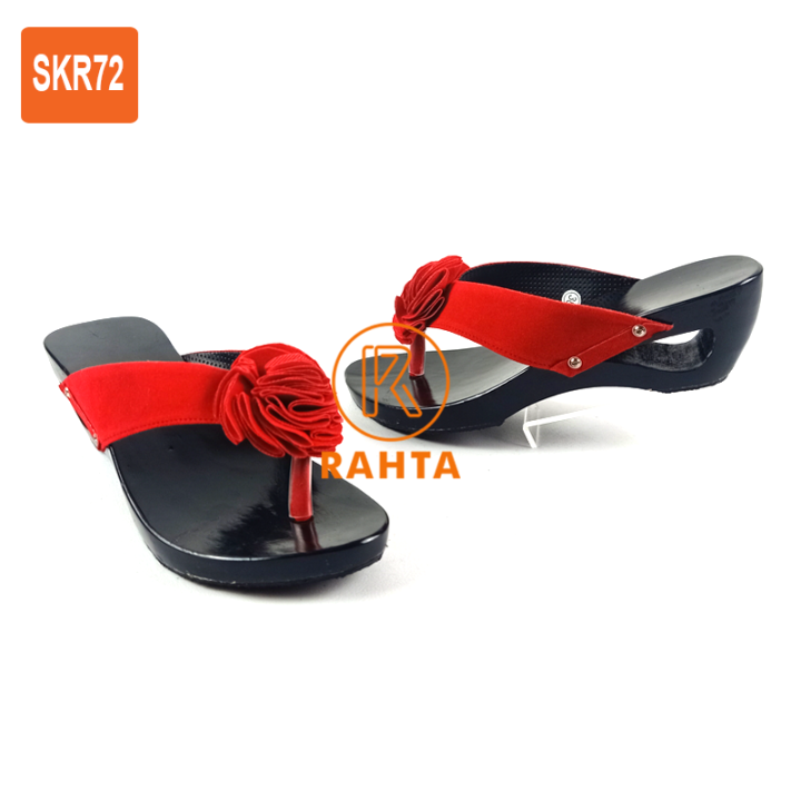 SKR72-Kijang Hitam Jepit mawar/sandal wanita kelom geulis/sendal kayu ...