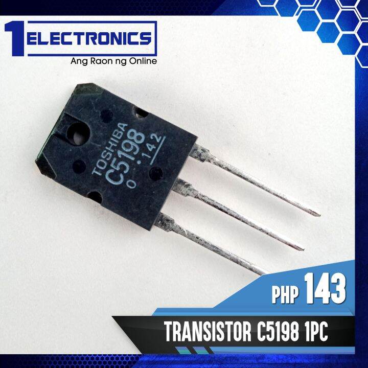1Electronics 1pc Transistor C5198 TOSHIBA Silicon NPN Transistor ...