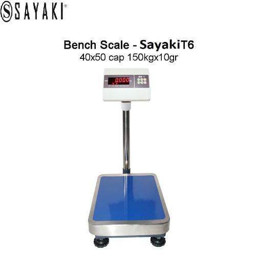 TIMBANGAN DUDUK SAYAKI BENCH SCALE TYPE T6 UK 30X40CM CAP 75KG | Lazada ...
