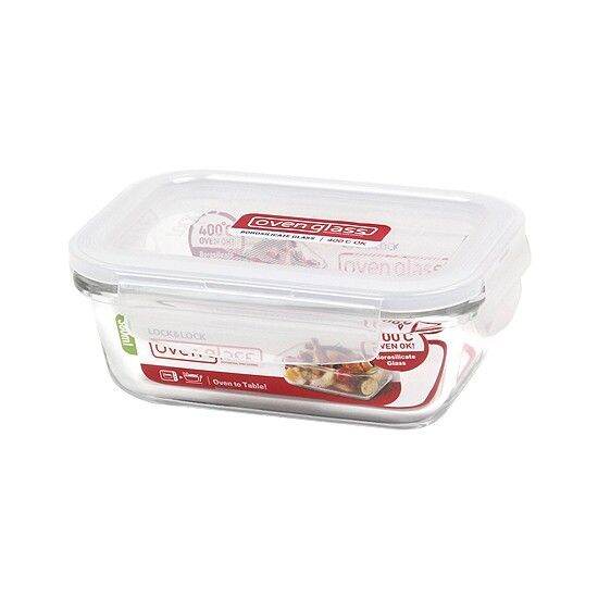 LocknLock Oven Glass Food Container Rectangular 380ml | Lazada Indonesia