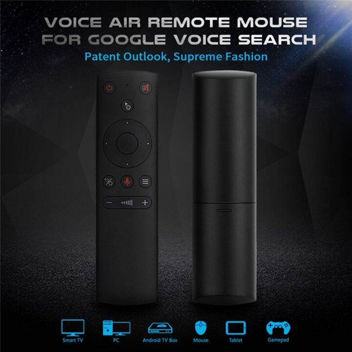 For Smart TV Air Mouse Voice Remote Control 2.4GHz Wireless Infrared ...