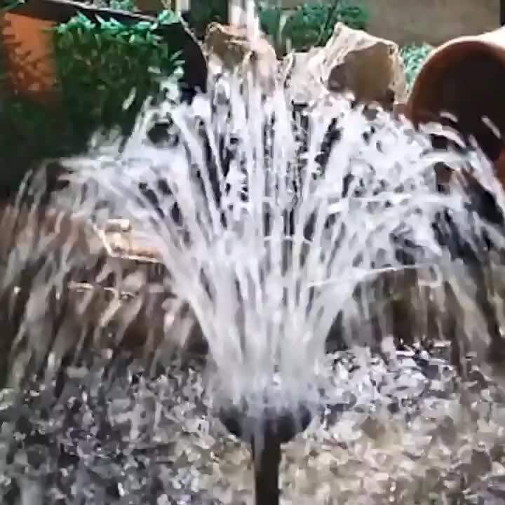 8W 40W น้ำพุปั๊มน้ำปั๊มกลางแจ้ง Pond Garden Fountain Rockery Foreyard ...