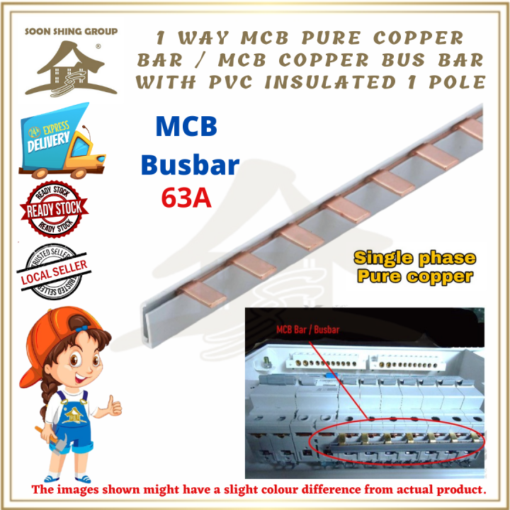 1 WAY MCB Pure Copper Bar / MCB Copper Bus Bar with PvC Insulated 1 ...