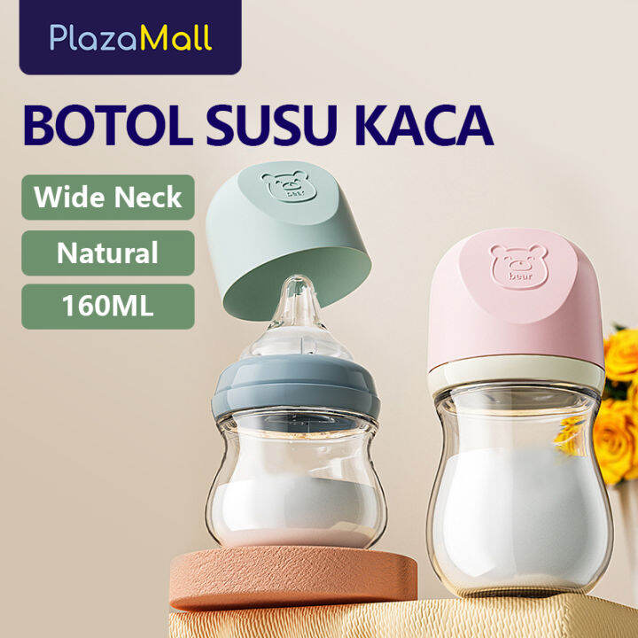Botol Susu Bayi Kaca Glass Borosilicate Anti Kolik Keperawatan Bayi ...