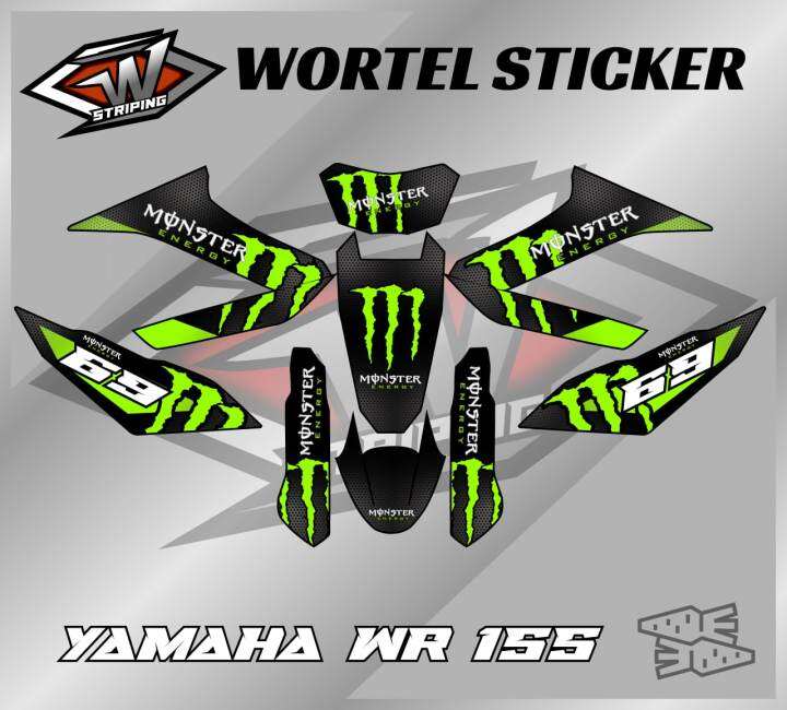 Striping WR155-Stiker Hologram Decal Yamaha WR 155 Monster Energy ...