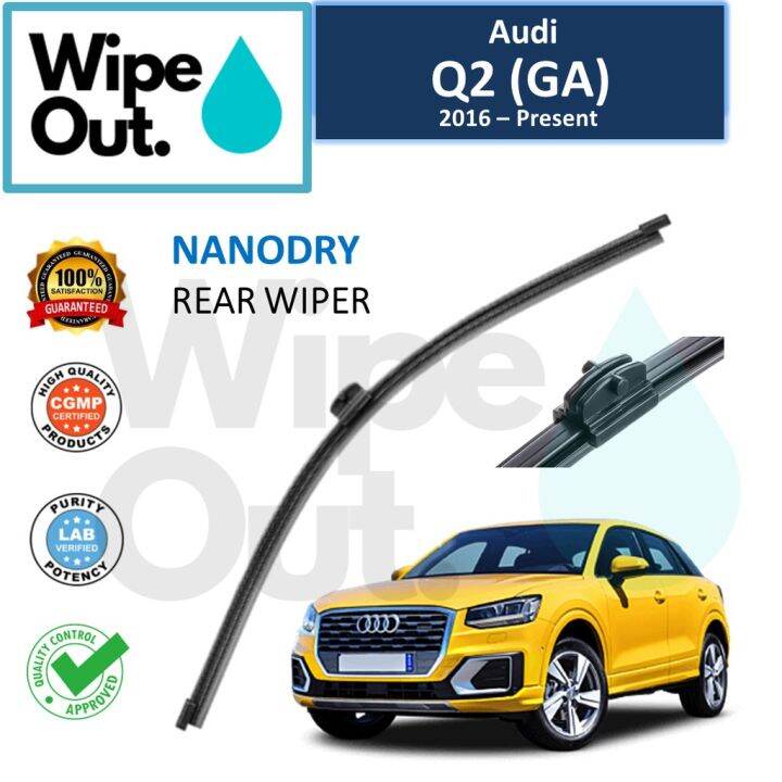 Audi Q2 2016 - Present (GA) WipeOut NANODRY Rear Wiper Blade / Wiper ...