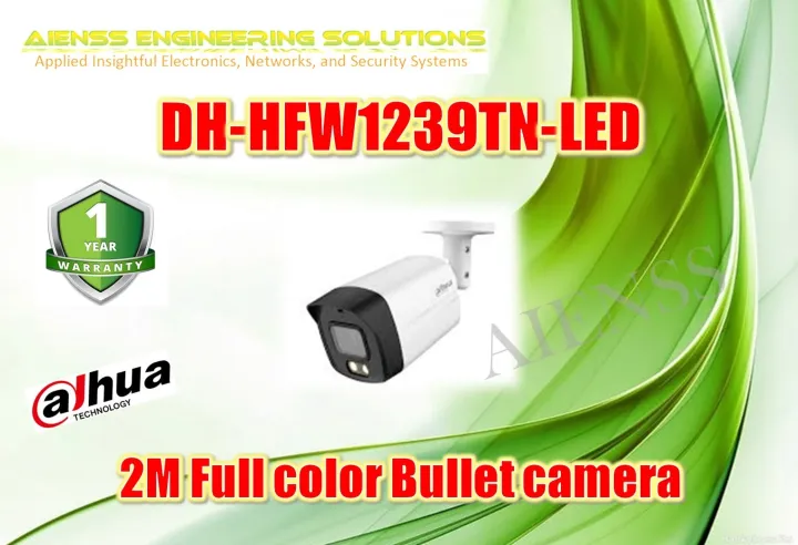 DH-HFW1239TN-LED 2M Full color Bullet camera DAHUA | Lazada PH