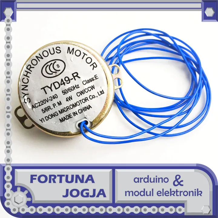 Motor Dinamo AC 220V Synchronous Pemutar Rak Telur Bolak Balik | Lazada ...