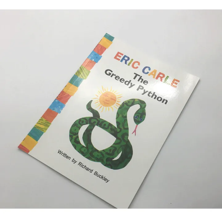 Eric Carle งูหลามเขียวการเรียนรู้หนังสือภาพภาษาอังกฤษหนังสือนิทานสำหรับ ...