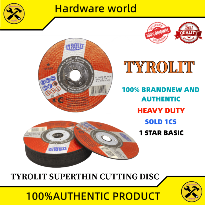 HARDWARE WORLD TYROLIT SUPERTHIN CUTTING DISK ONE STAR BASIC 25PCS ...