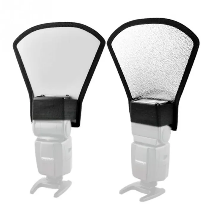 SLR camera external flash light reflector shovel dome light shield soft ...
