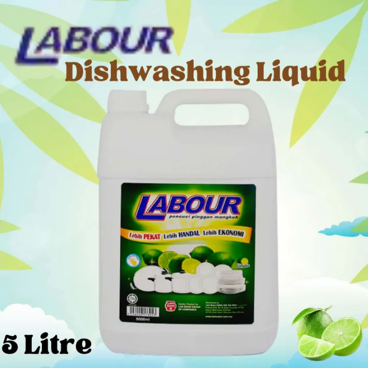 Labour Dishwashing Liquid 5L / Cecair Pencuci Pinggan 5L / Labour 洗碗液5 ...
