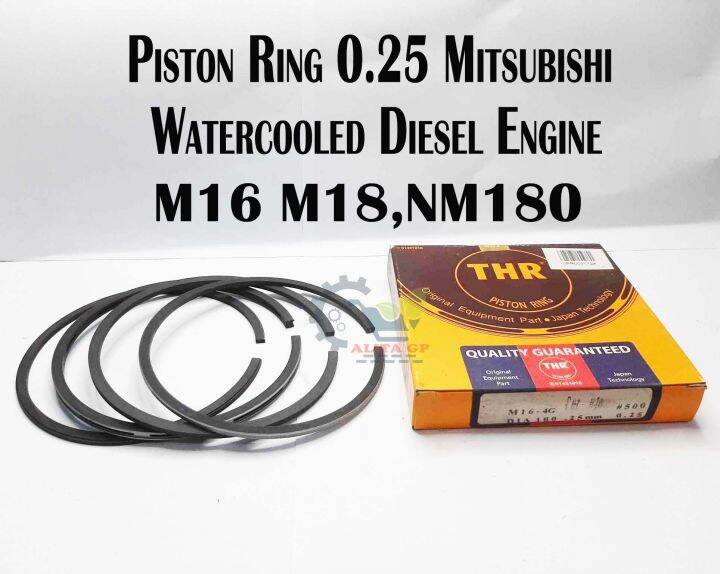 Piston Ring 0.25 Mitsubishi M16 M18 NM180 Water Cooled Diesel Engine ...