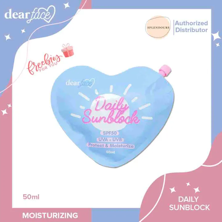 Splendours - Dear Face Daily Sunblock (with freebies) | Lazada PH