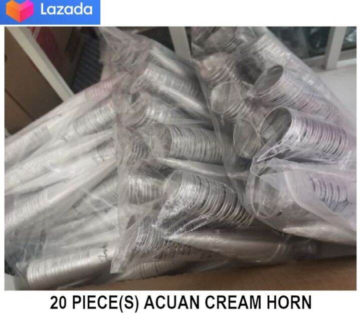 20 PIECE(s) Acuan Cream Horn Size Dia 3 Cm C/w Bottle | Lazada