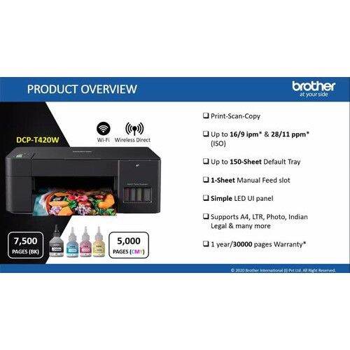 BROTHER DCP T420W PRINTER WIRELESS & MOBILE | Lazada PH