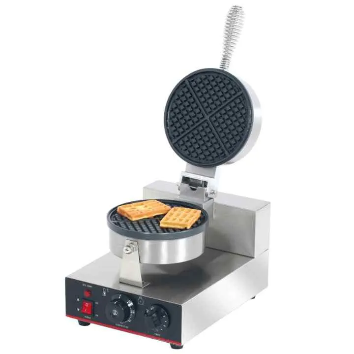 Mesin Waffle Bulat - Electric Single Round WAFFLE BAKER CROFFLE Machine ...